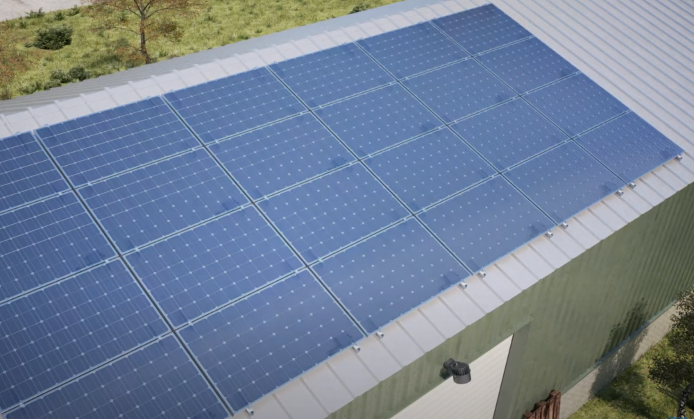 ClickFit EVO Staaldak trapezium-damwand met montageprofielen 2x1 ...